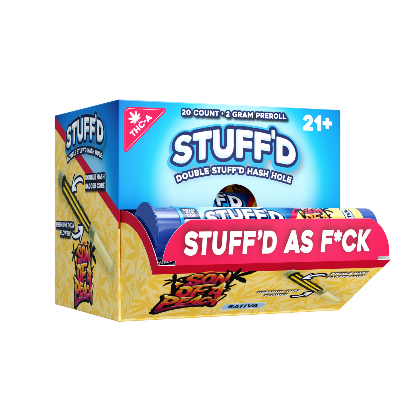 STUFF'D - HASH HOLE PREROLL (THCA) - 20CT – BuyStuffd.com